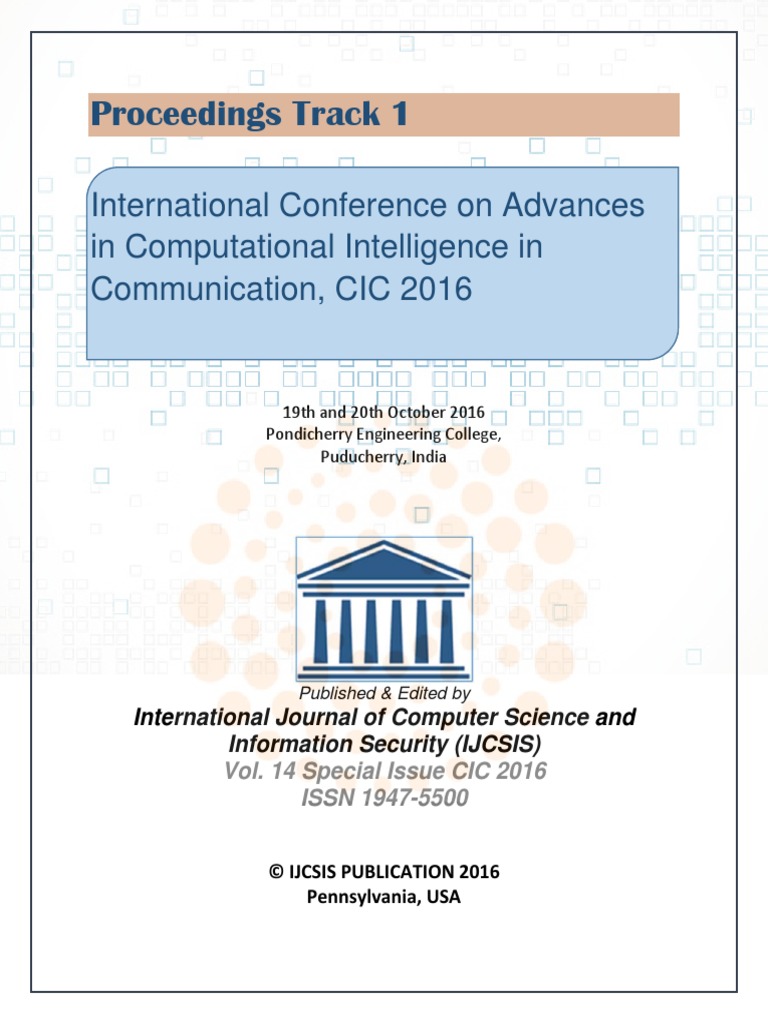 Proceedings of CIC 2016 Track 1 Final PD | PDF | Electronic Engineering ...