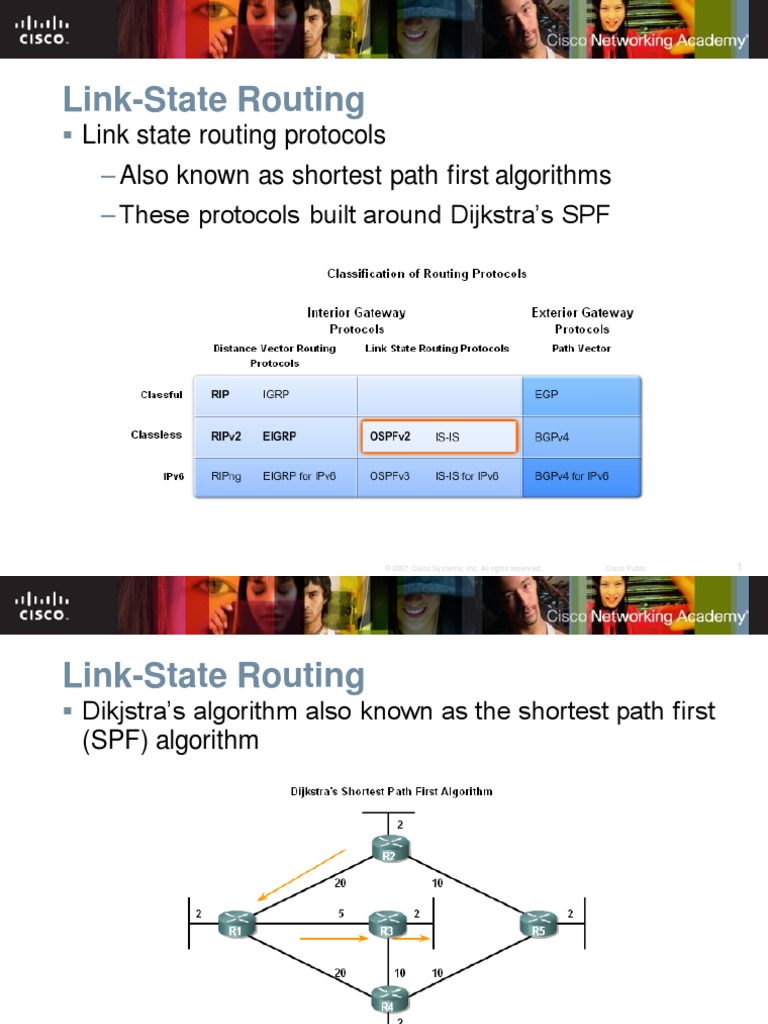LinkStateRoutingProtocols StudentNotes | PDF | Routing | Networking
