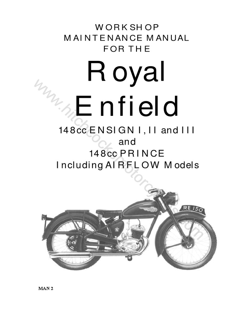 Royal Enfield: 148cc ENSIGN I, II and III and 148cc PRINCE Including ...