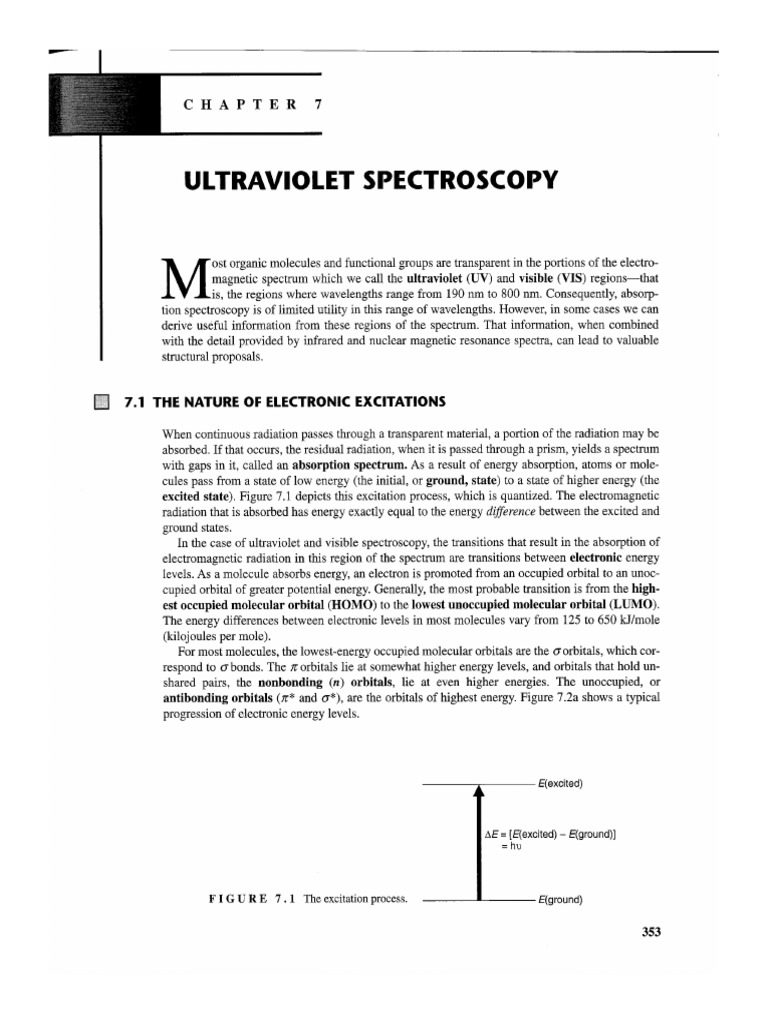 Pavia UV Spectros | PDF