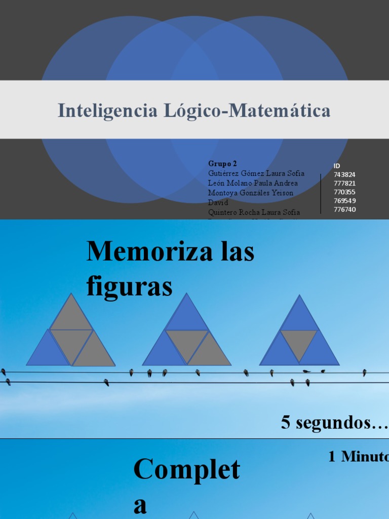 Inteligencia Lógico-Matemática - Grupo 2 | PDF