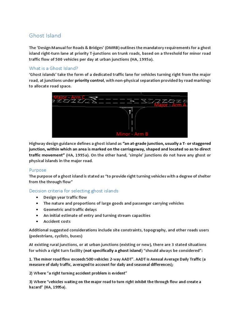 Ghost Island Road Markings
