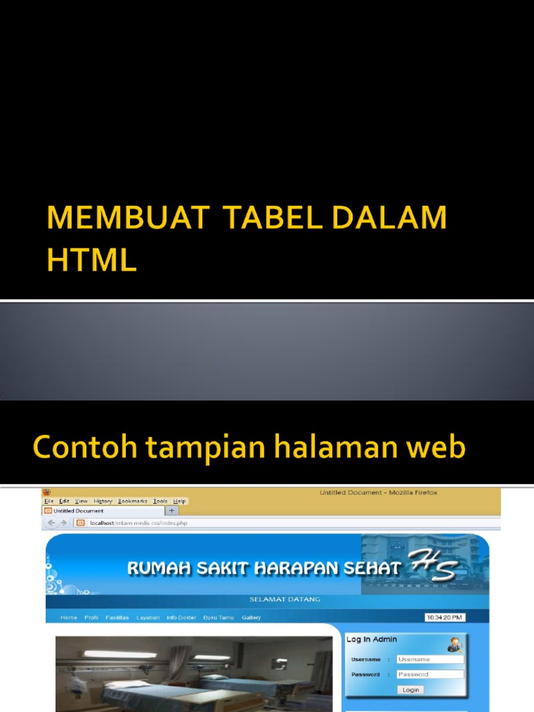Membuat Tabel Dalam HTML | PDF