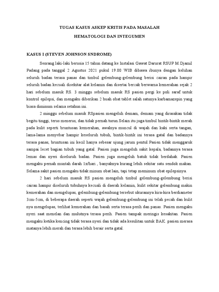Tugas Kasus Askep Kritis | PDF