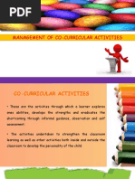 Co Curricular Activities | PDF | Curriculum | Behavior Modification