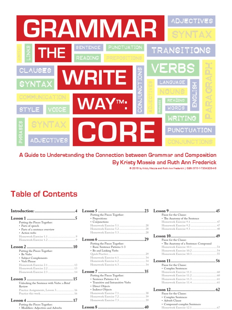 Grammar The Write Way | PDF | Verb | Part Of Speech