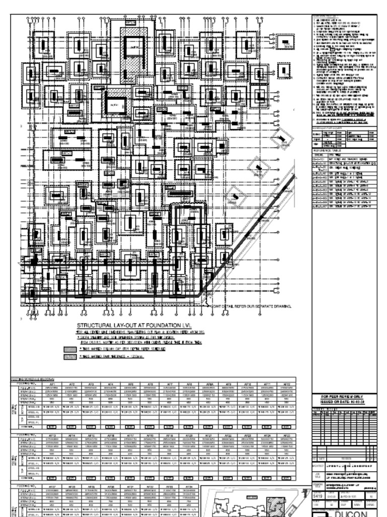 FD S 101 Foundation Layout A FD S 101 | PDF