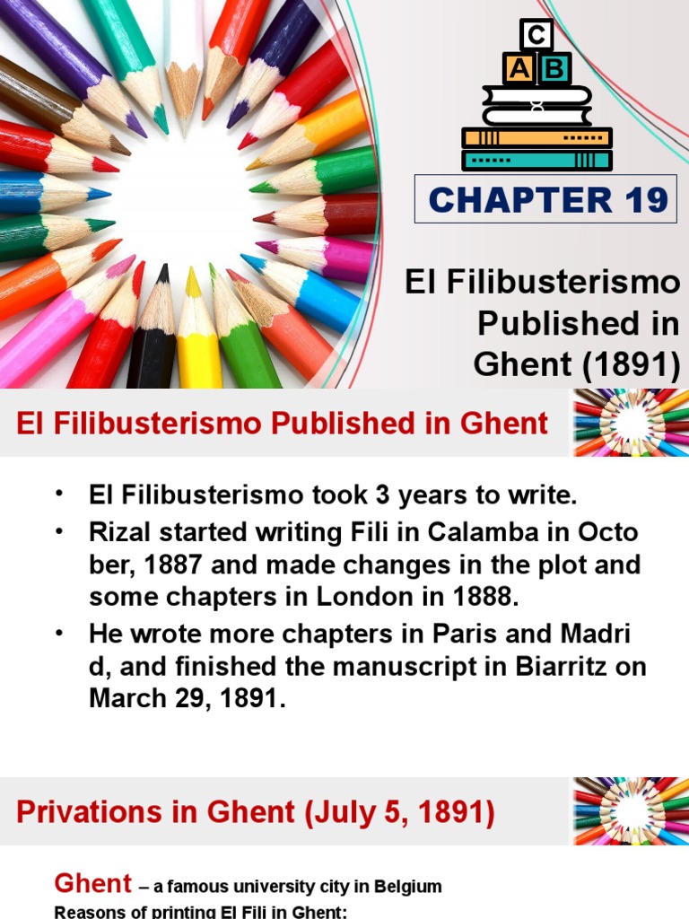 El Filibusterismo Published in Ghent (1891) | PDF | Novels | Spanish ...