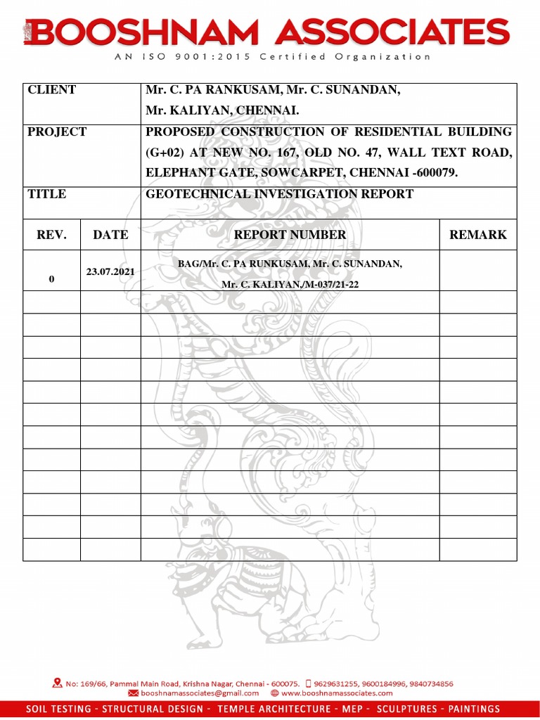 Soil Report Sample | Download Free PDF | Foundation (Engineering ...