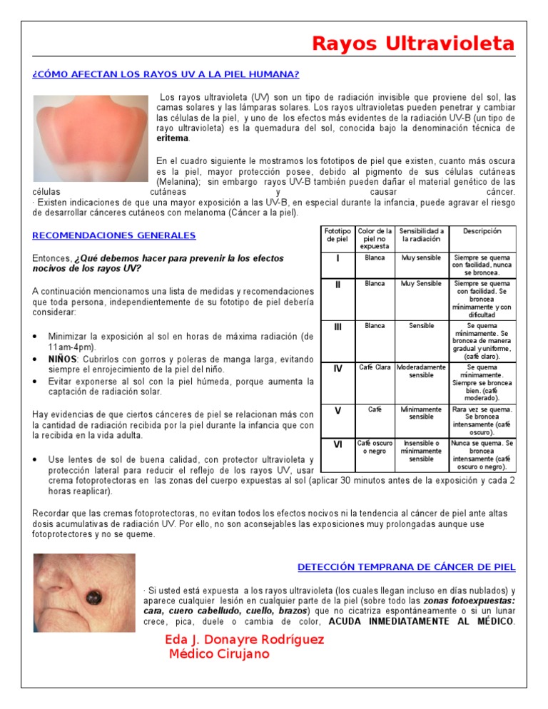 Rayos Ultravioleta | PDF | Ultravioleta | Melanoma