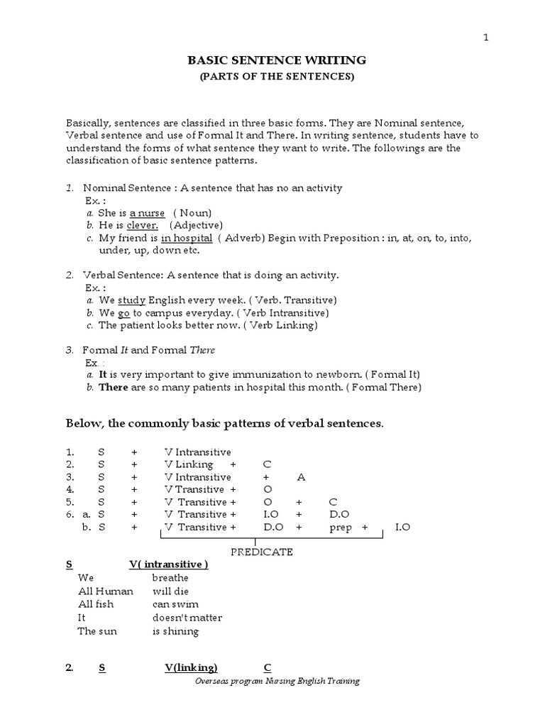 B. Sentence and Its Elements | Download Free PDF | Verb | Adverb