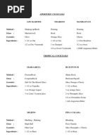 Jungle Bird Cocktail Menu | PDF | Gin | Drink