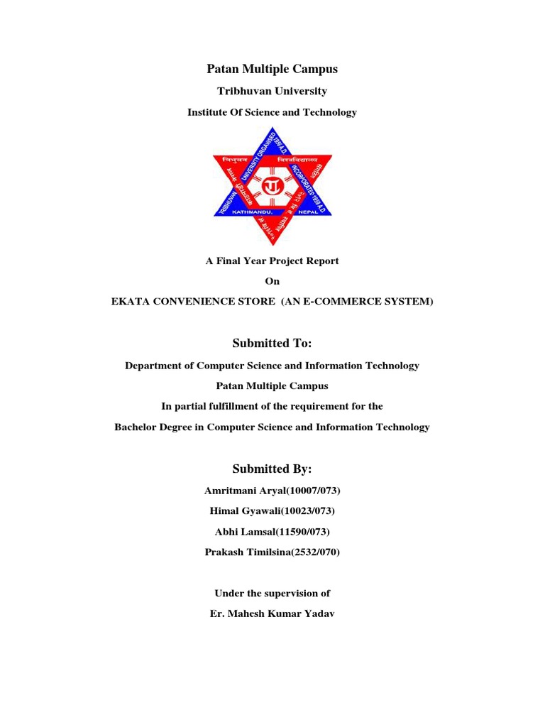 Patan Multiple Campus: Tribhuvan University | PDF | E Commerce ...