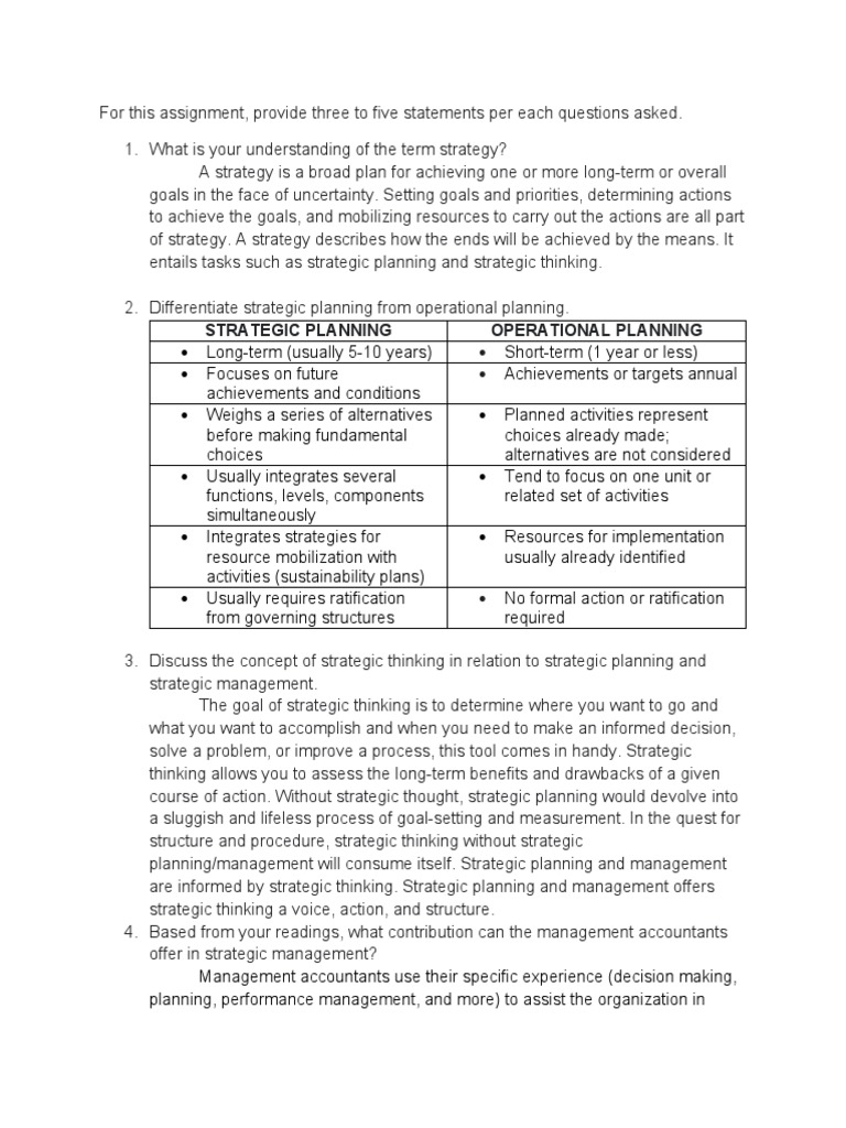 Strategic Analysis | PDF | Strategic Management | Strategic Planning