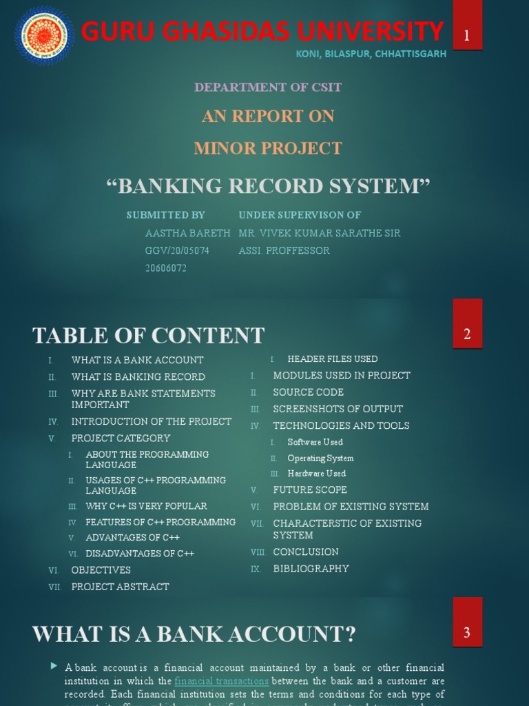 of MP (Banking REcord System | PDF | C++ | Computer Programming
