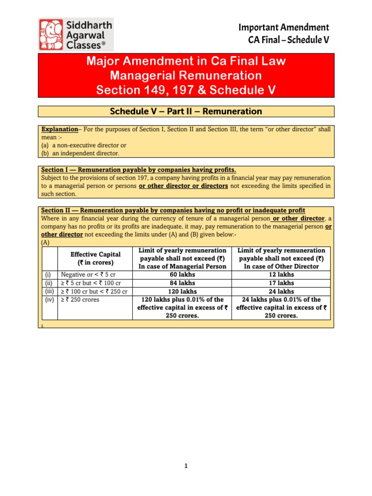 Final Amendment Schedule V | PDF