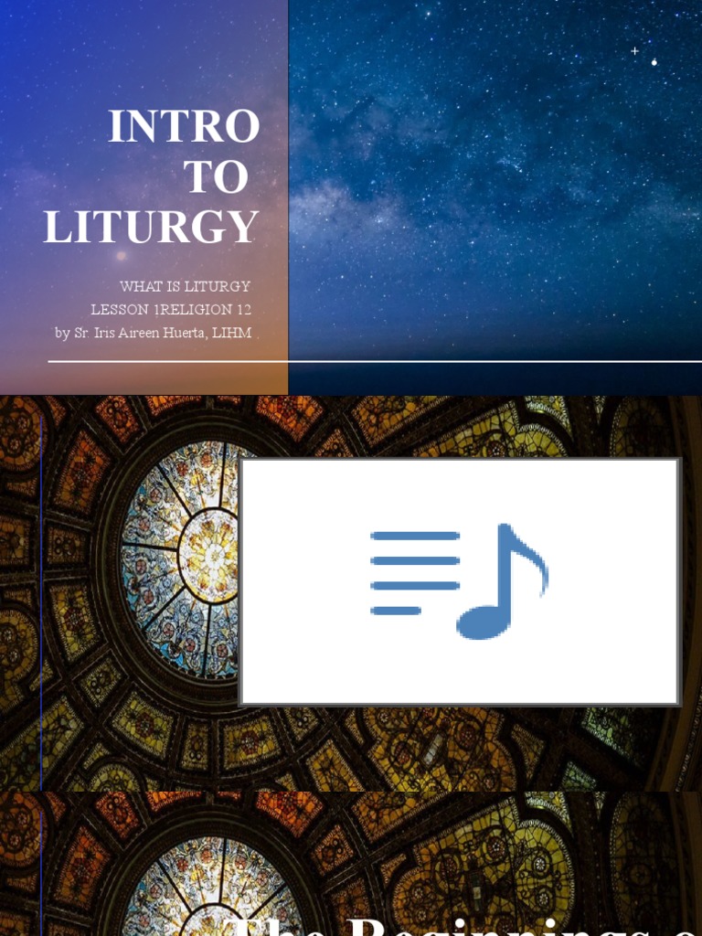 L1 - What Is Liturgy | PDF | Mass (Liturgy) | Eucharist