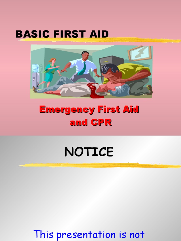 Basic First Aid | PDF | First Aid | Cardiopulmonary Resuscitation
