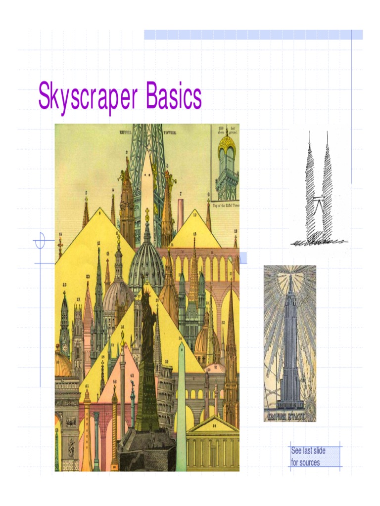 Skyscraper Basics: See Last Slide For Sources | PDF | Travel | Art