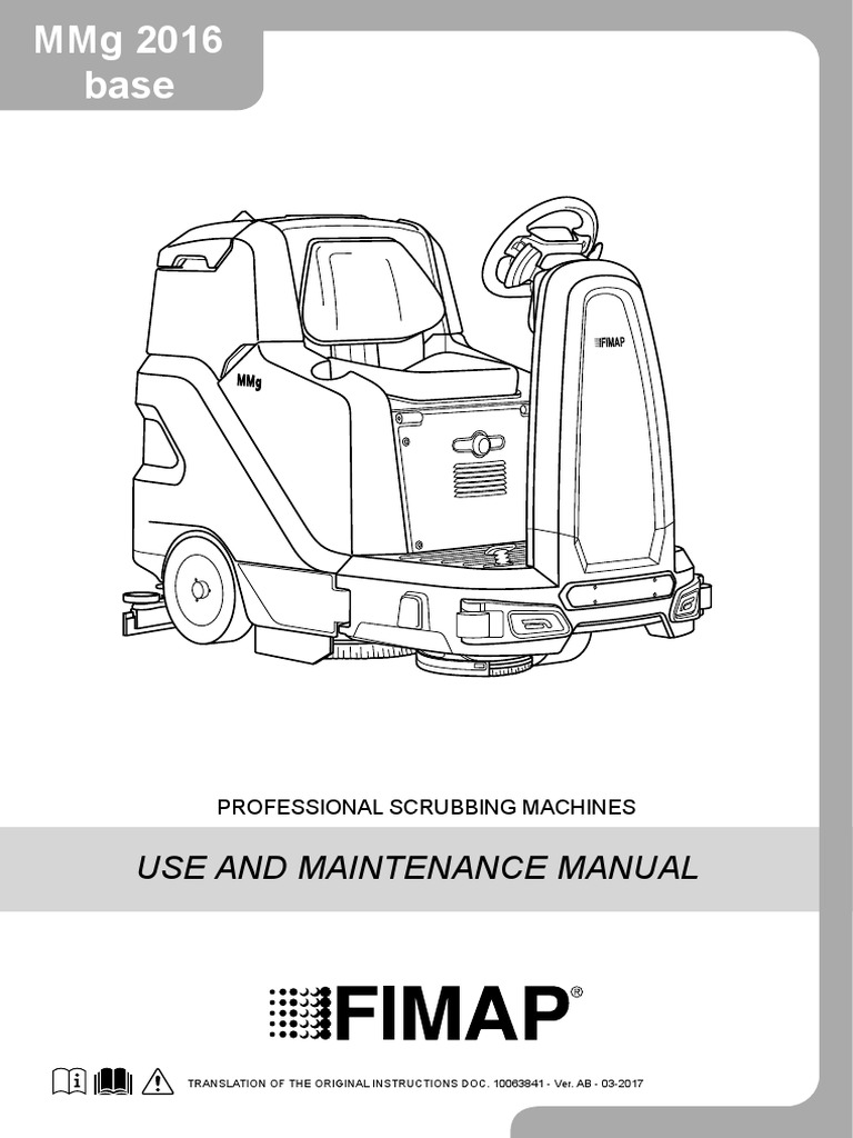 Professional Scrubbing Machine Manual | PDF | Battery Charger ...