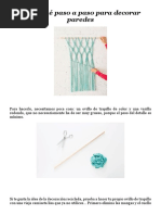 Puntos Basicos de Macrame | PDF