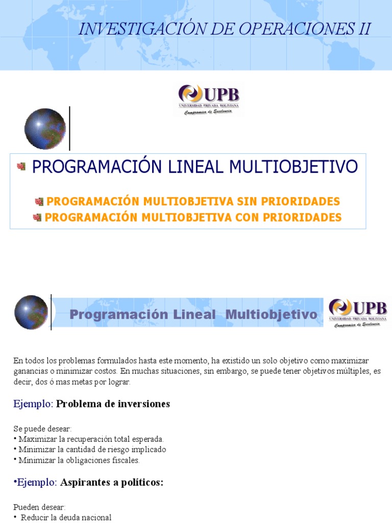 Programación Lineal Multiobjetivo | PDF | Programación lineal | Petróleo