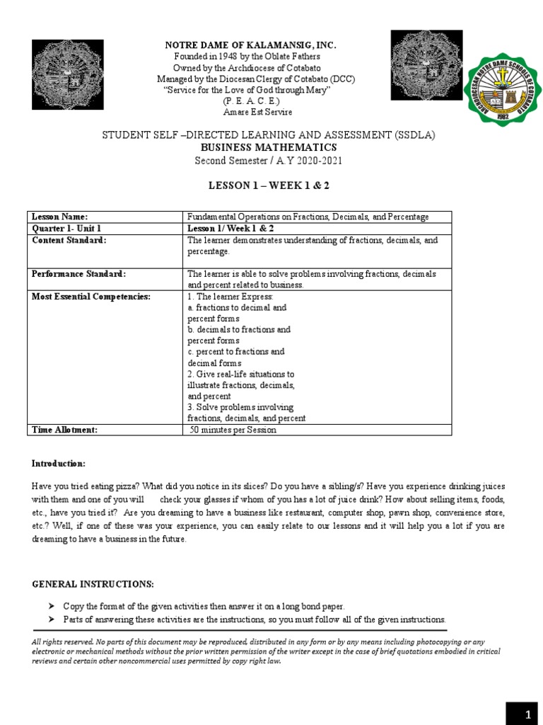 Applying Fractions, Decimals, and Percentages in Real-Life Contexts: A ...