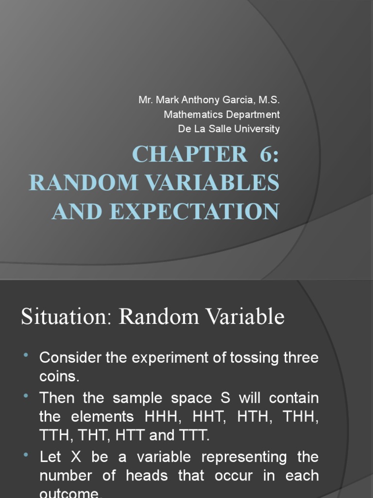 Chapter 6: Calculating Expected Values of Random Variables Through Probability Distributions ...