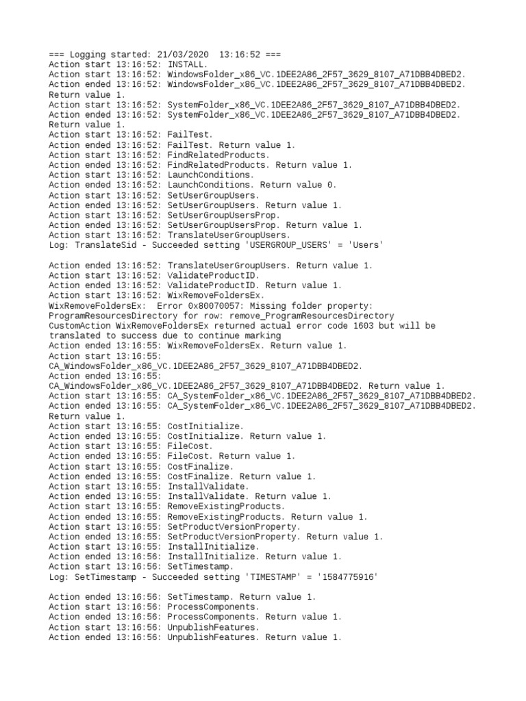 Installation log documenting the installation process of RealDownloader version 18.1.20 | PDF ...