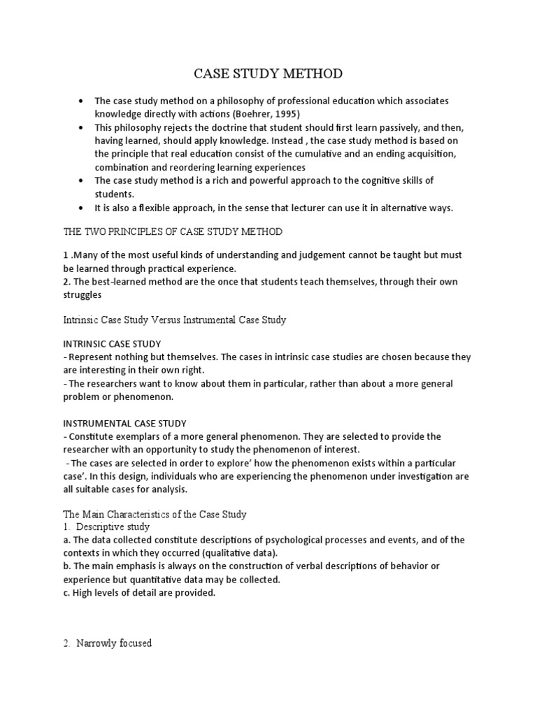 Research. Case Study Method | PDF | Case Study | Psychology