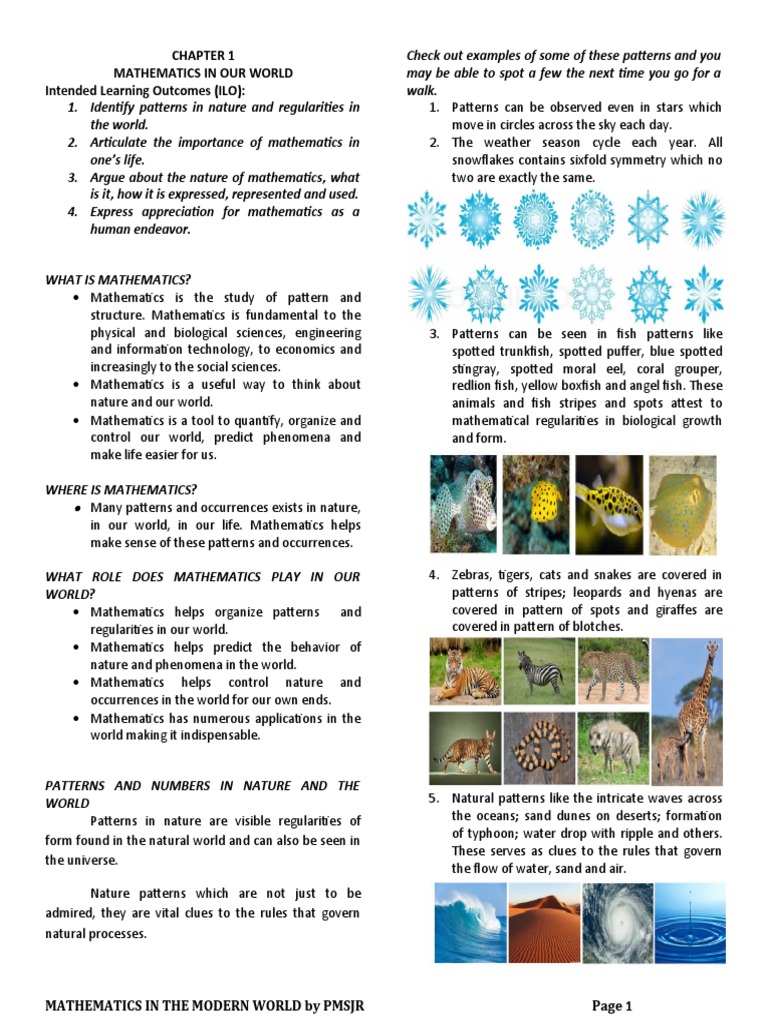 Finding patterns in nature | PDF | Pattern