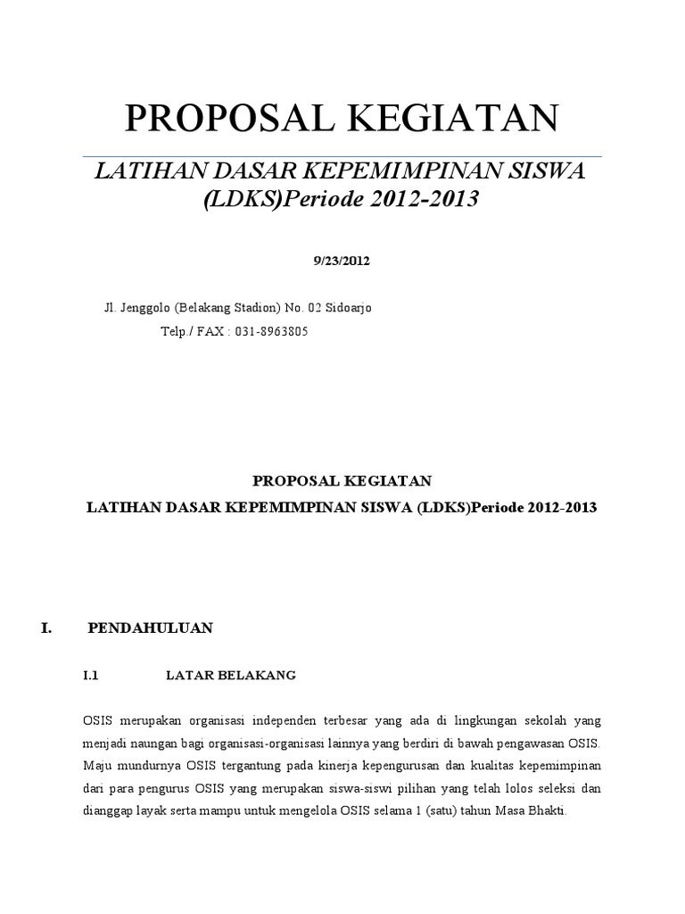 Proposal Ldk Pdf