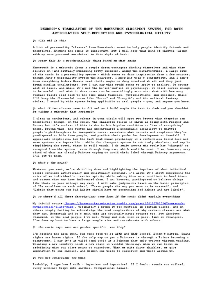 Classpect Brochure Draft 13 | PDF | Philosophy