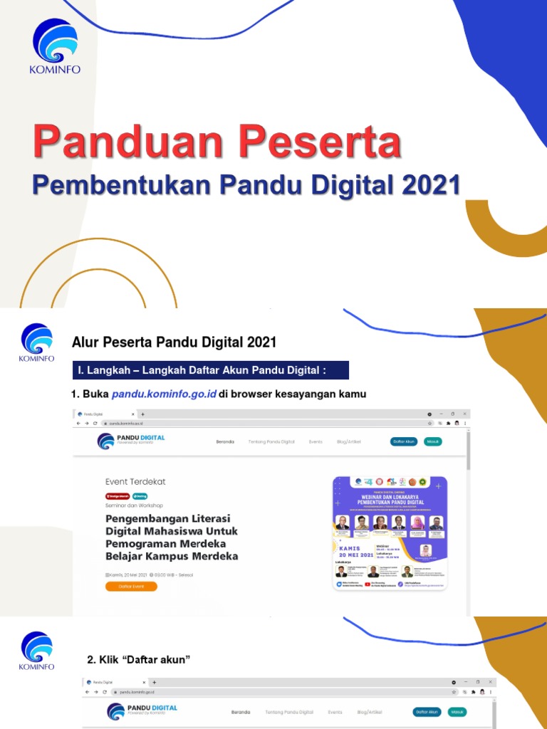 Panduan Peserta Pandu Digital 2021 | PDF | Karier & Perkembangan