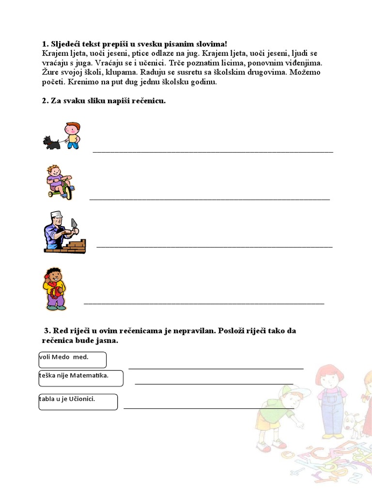 Vjezba Pisanja | PDF