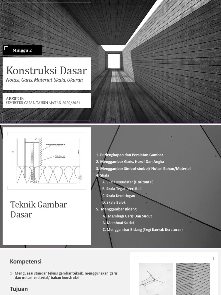Notasi dan Garis dalam Gambar Teknik | PDF