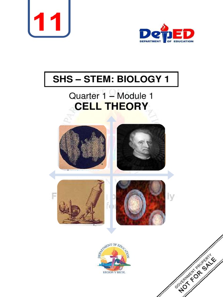 SHS STEM Bio1 Q1 Week 1 Module 1 - Cell Theory | PDF | Science | Life ...