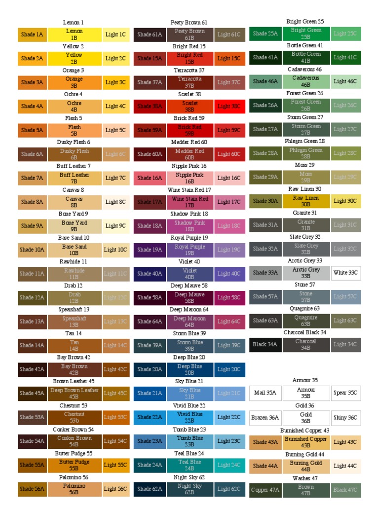 Foundry Paint Colors | Download Free PDF | Red | Green