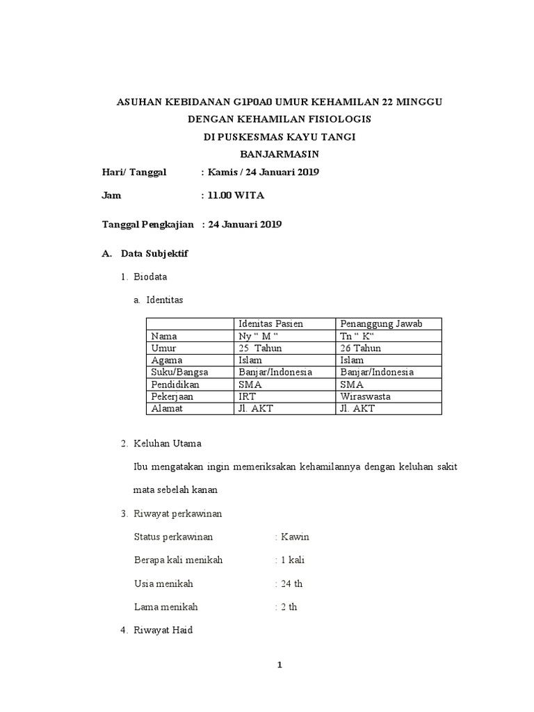 Anc 22 Minggu | PDF