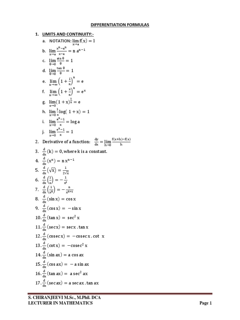 Diff | PDF | Derivative | Function (Mathematics)