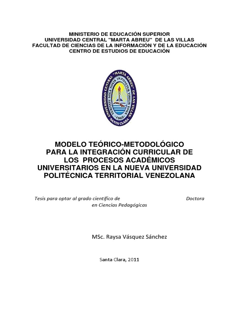 Tesis Raiza Vazquez Sanchez | PDF | Plan de estudios | Evaluación