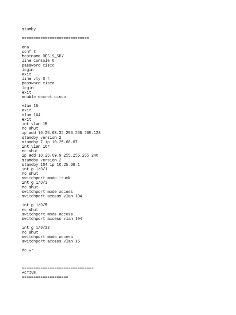 Configuracion SW Capa 3 Basico | PDF | Technology & Engineering