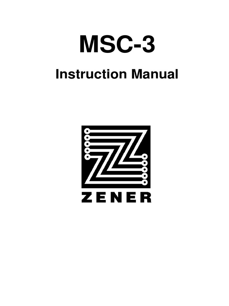 MSC-3 Driver Instruction Manual | PDF | Fuse (Electrical) | Electrical ...