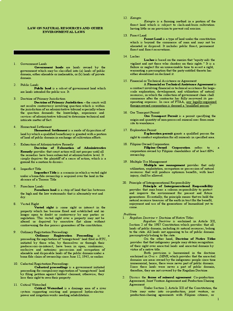 Kaingin Is A Farming Method in A Portion of The: Problems | PDF ...