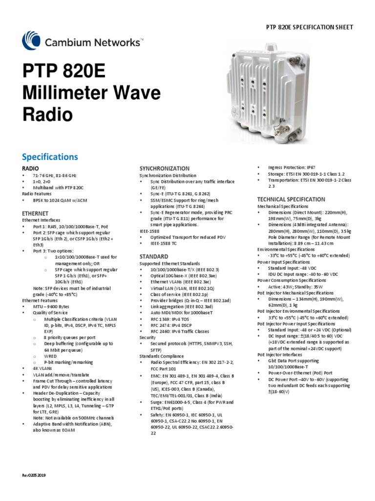 PTP 820E Feb 2019 | PDF | Computer Networking | Telecommunications ...
