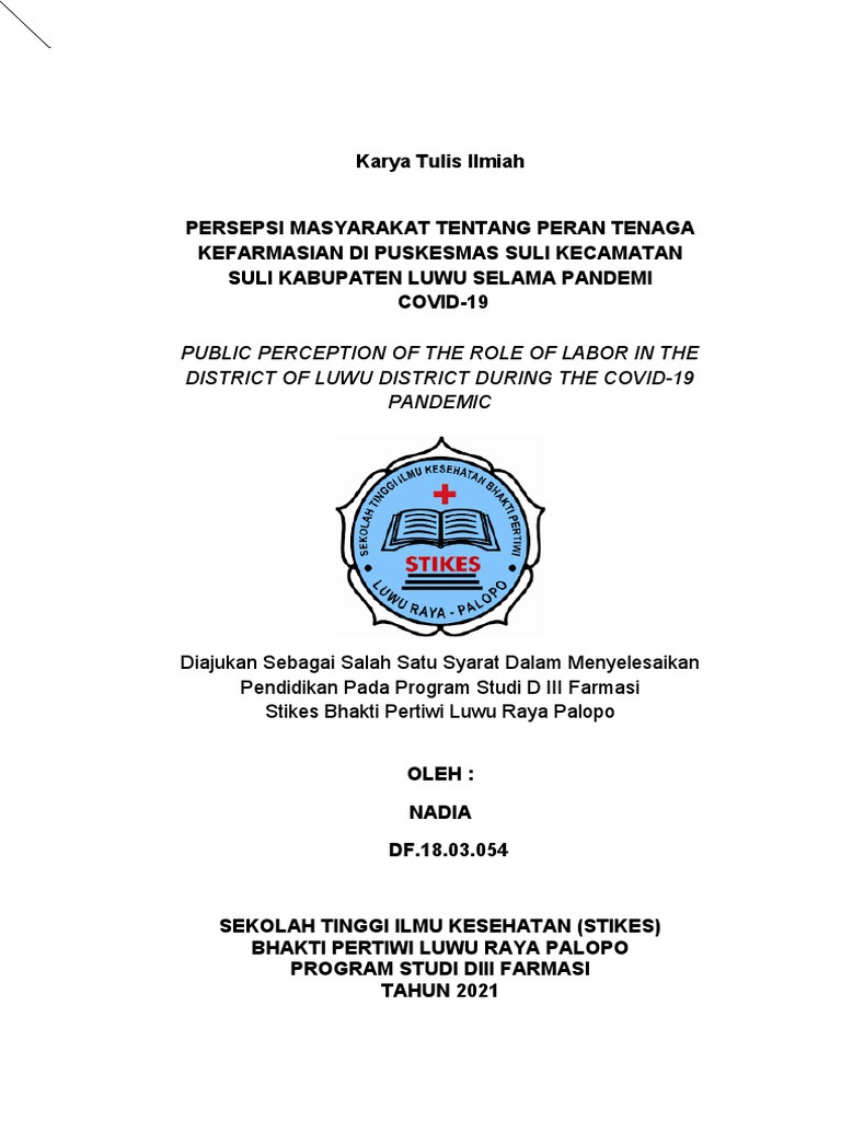 Kti Lengkap Nadia054 | PDF
