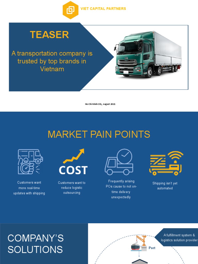 Teaser - Logistic Portfolio | PDF | Logistics | Business