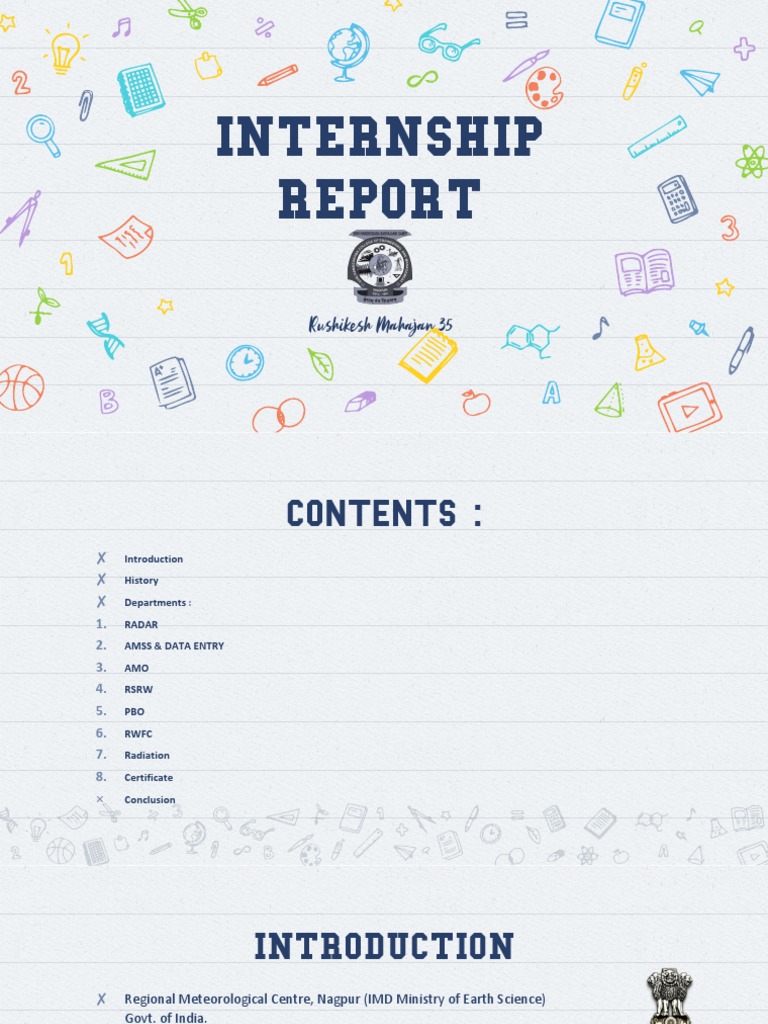 INTERNSHIP Presentation | Download Free PDF | Meteorology | Physical ...