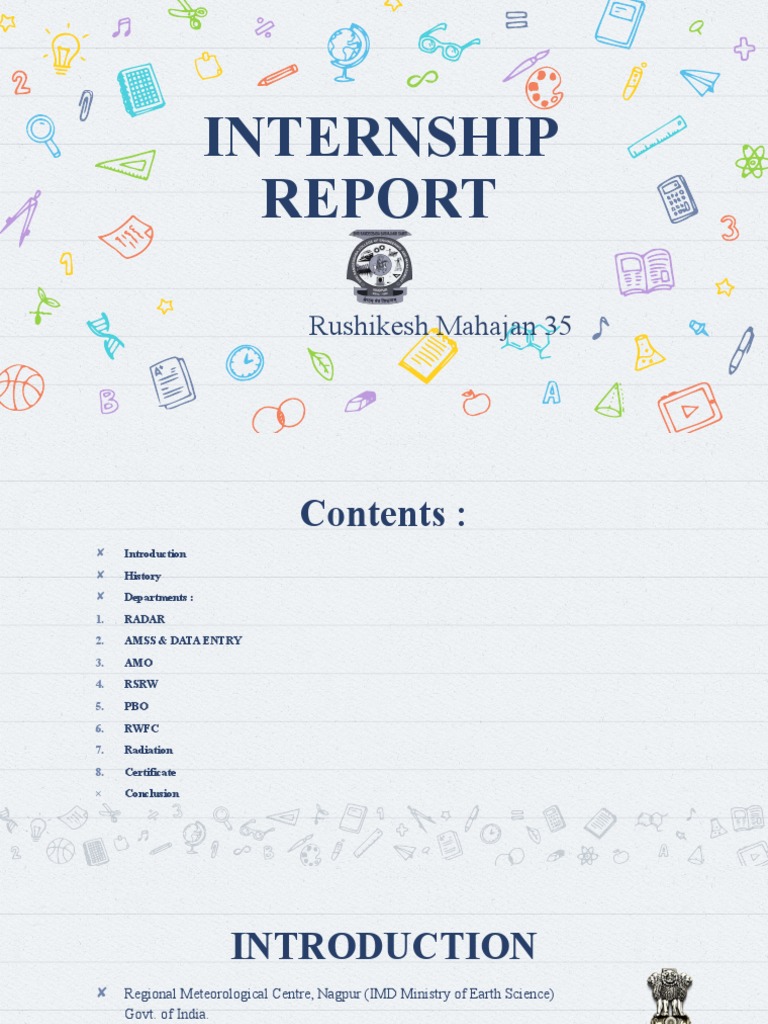 INTERNSHIP Presentation | PDF | Physical Geography | Atmospheric Sciences