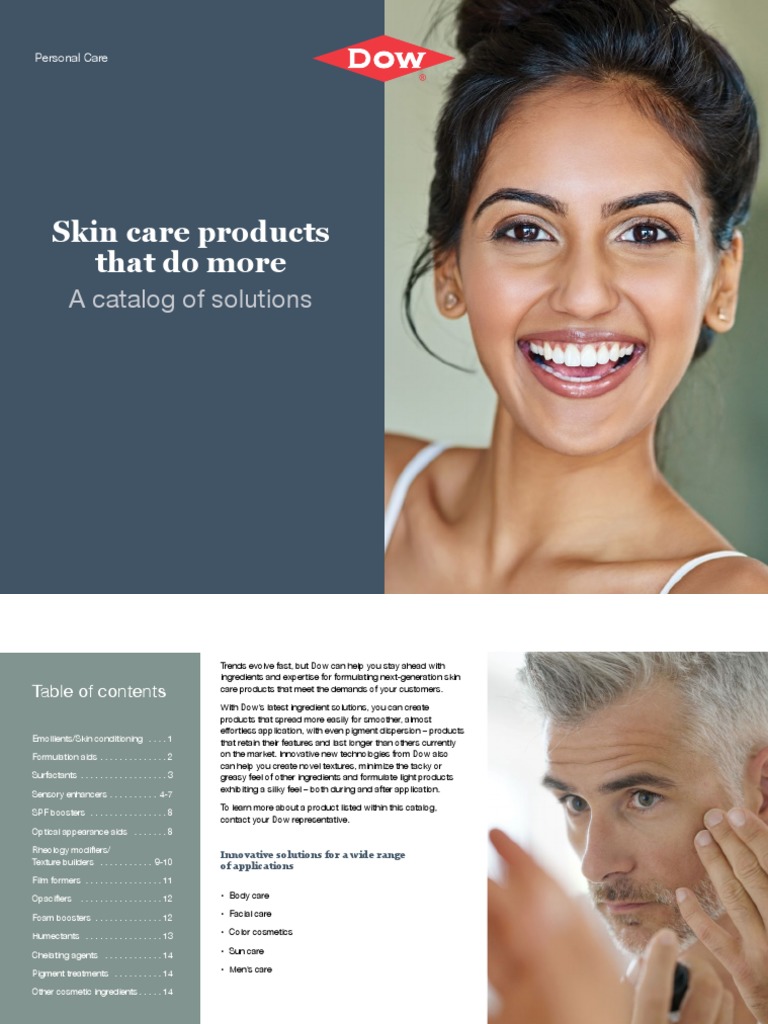 Skin Care Products That Do More: A Catalog of Solutions | PDF ...